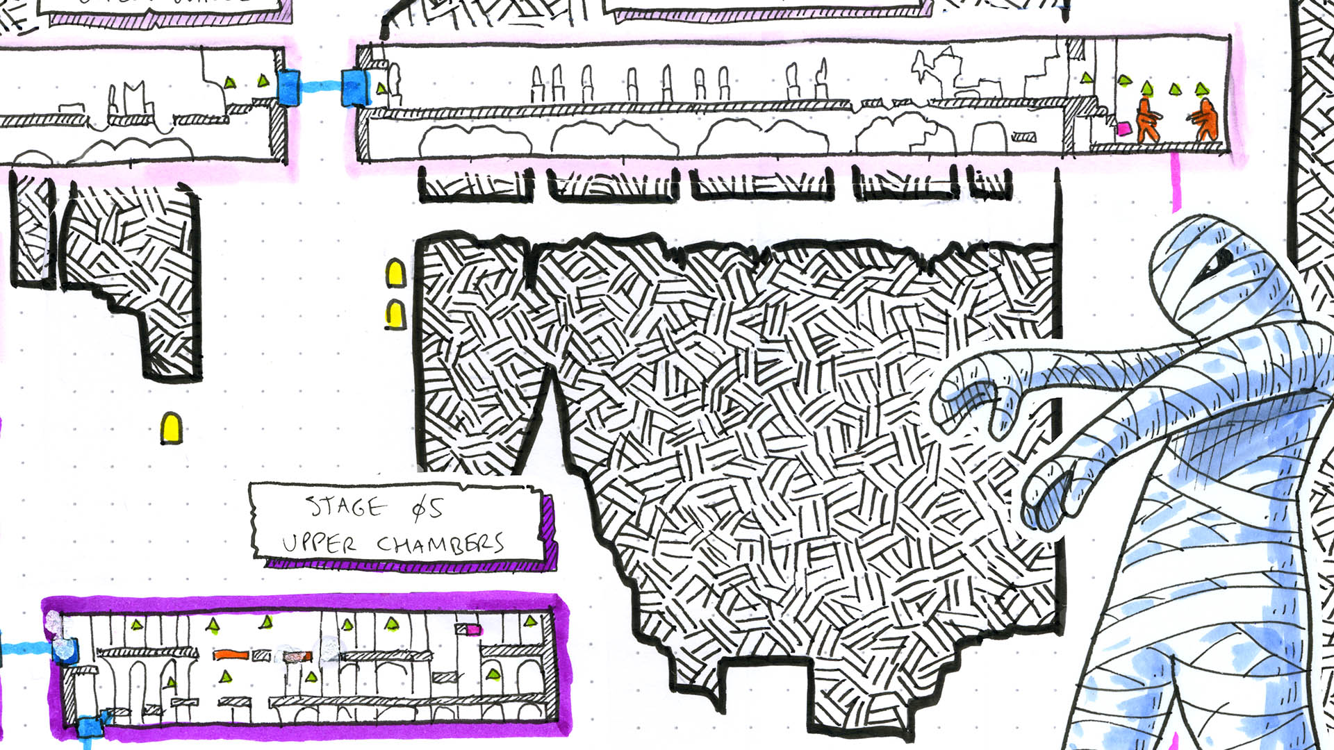 This hand-crafted map means you'll never get lost in Dracula's lair ...